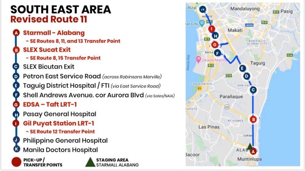 Transport route maps for Greater Metro Manila/ NCR during the ...