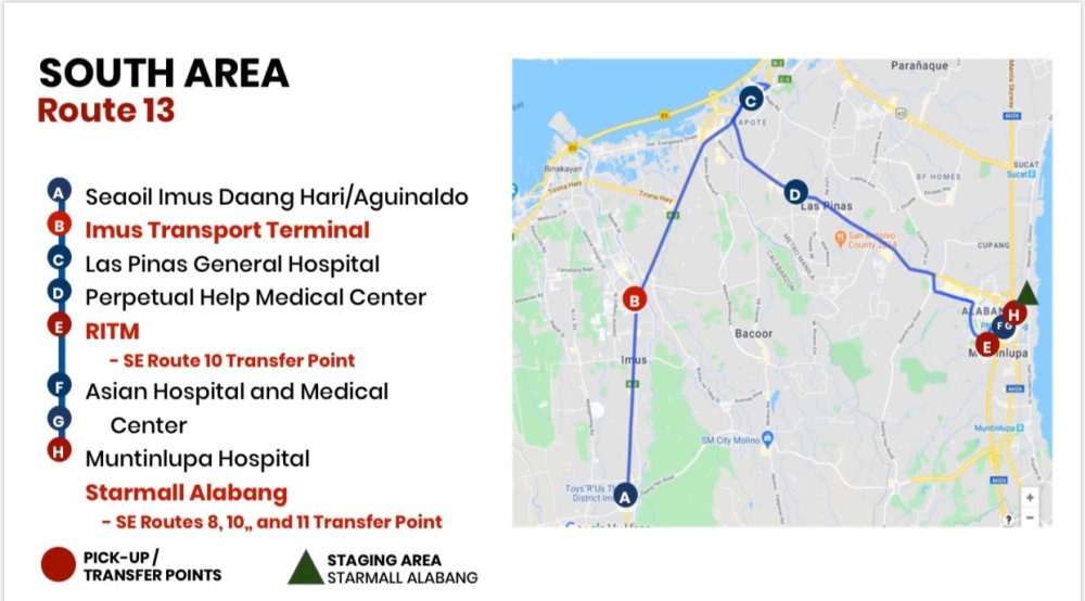 Transport route maps for Greater Metro Manila/ NCR during the ...