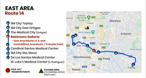 Transport route maps for Greater Metro Manila/ NCR during the ...
