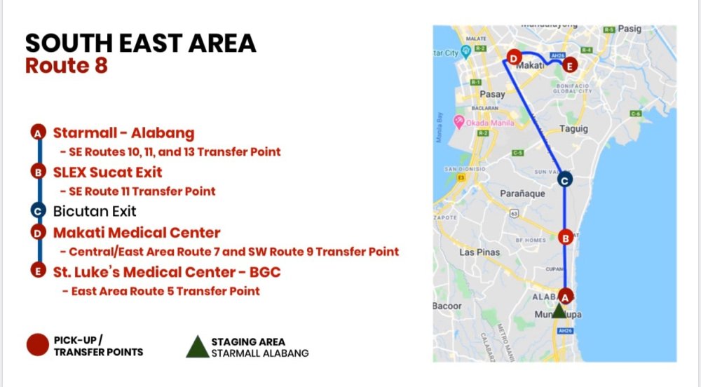 Transport route maps for Greater Metro Manila/ NCR during the ...