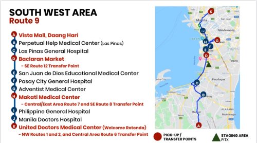 Transport route maps for Greater Metro Manila/ NCR during the ...